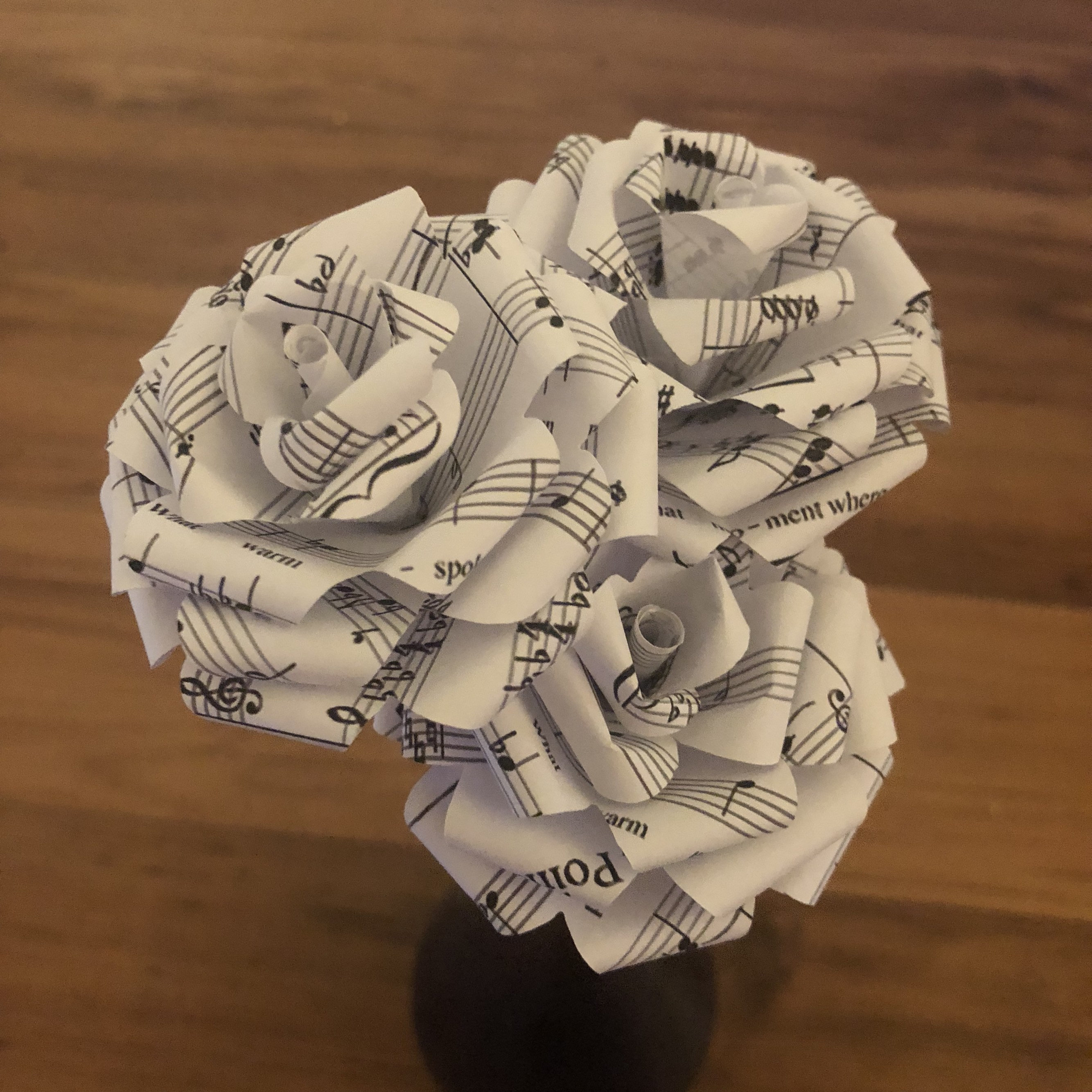 Sheet Music Roses Musical Paper Flowers Wedding - Etsy