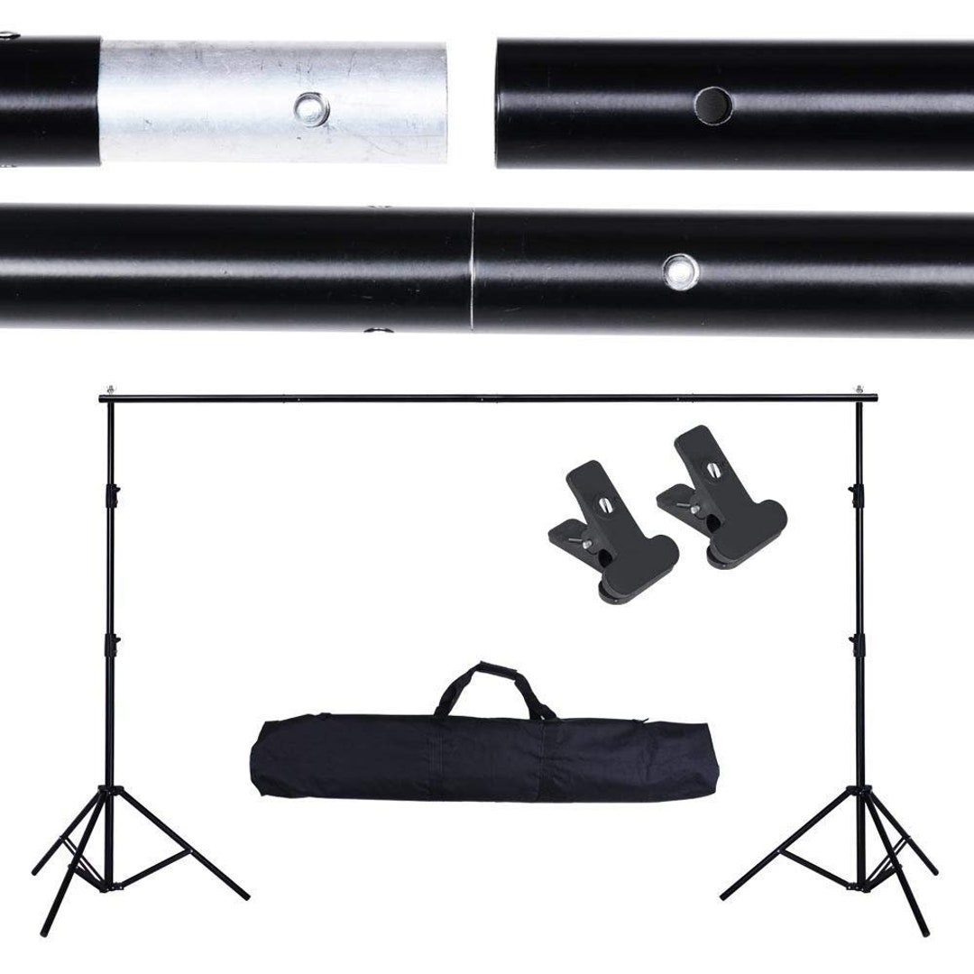 10ft Adjustable Photography Background Support Stand Portable Photo ...
