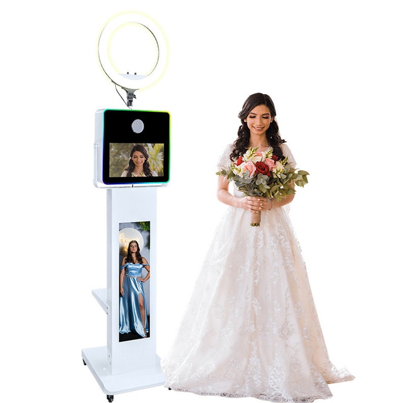 DSLR Photo Booth 15.6 Touch Screen App Control LCD Stand RGB Light ...