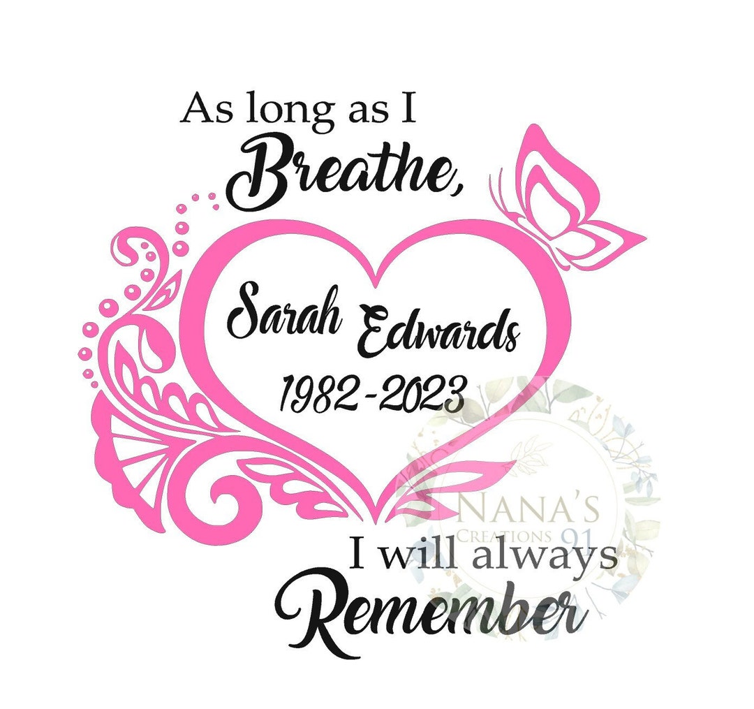 In Loving Memory of Decal, Memorial Decal, Memorial Car Decal, Car ...