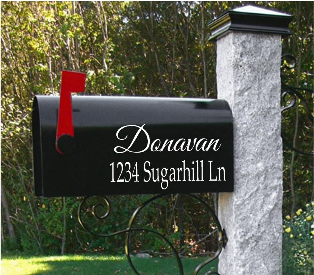 Mailbox Decal Made of Premium Outdoor Vinyl, Mailbox Numbers, Mailbox ...