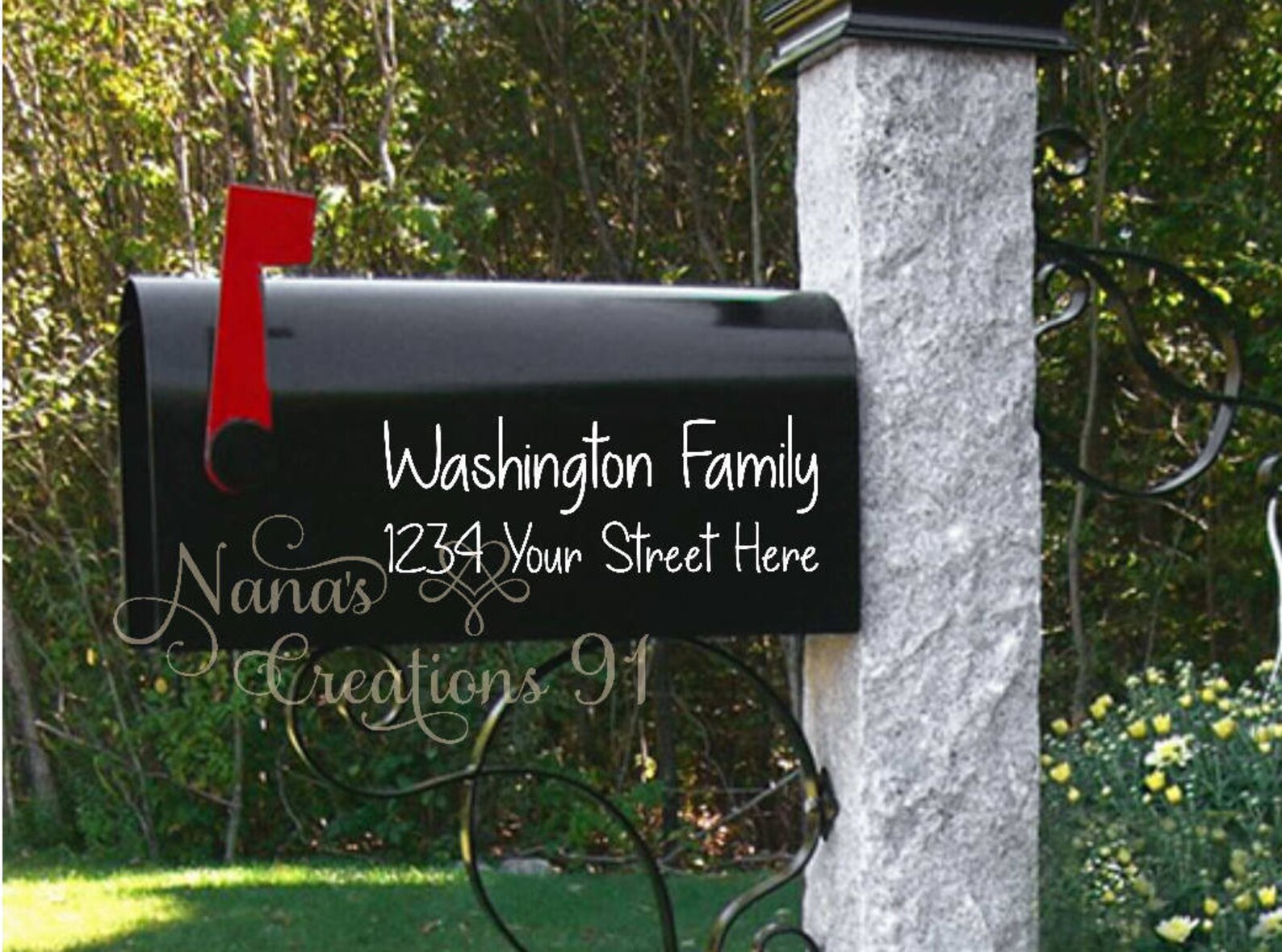 Personalized Mailbox-name Mailbox Decals-street Address - Etsy