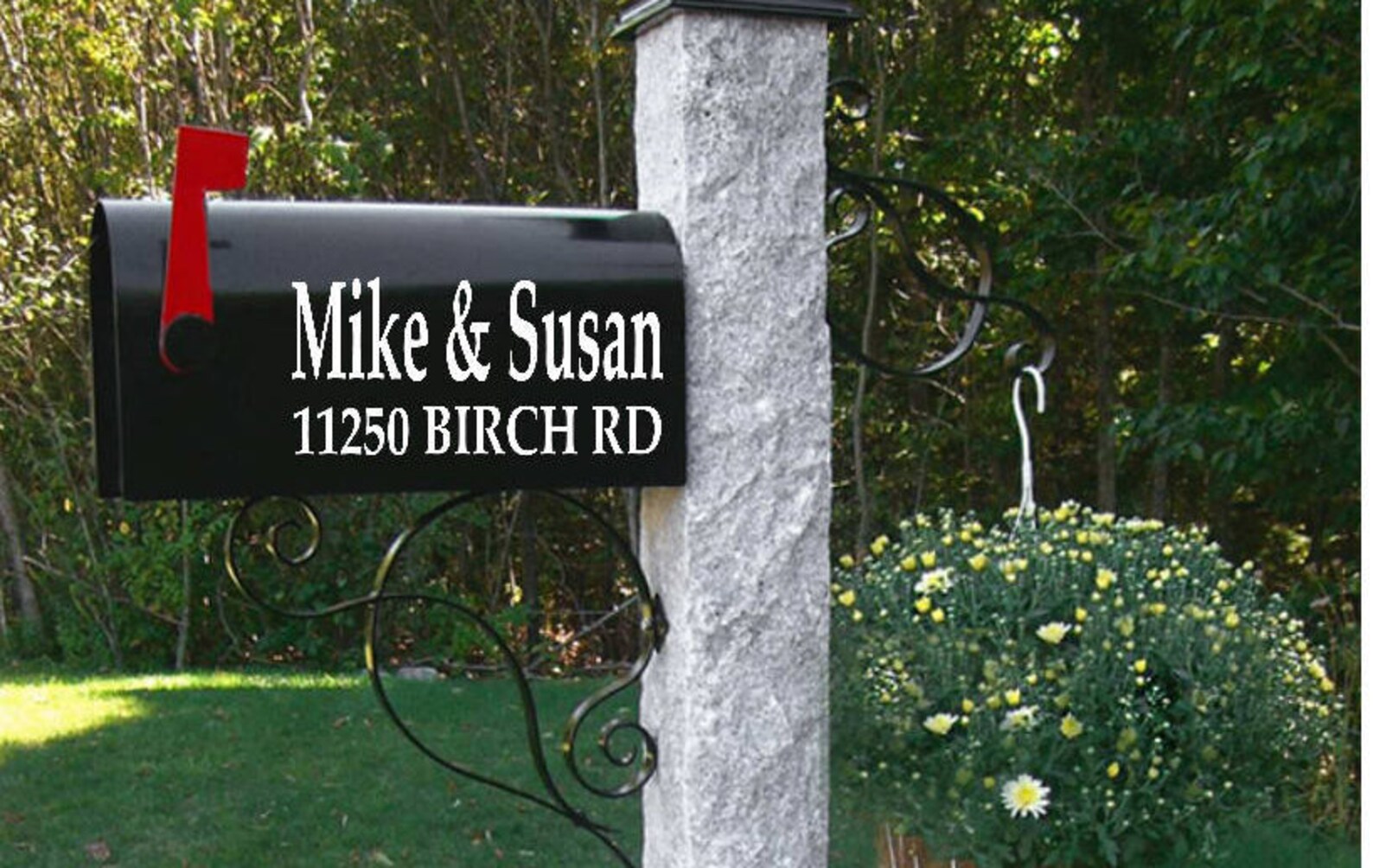 Mailbox Decals With Name-set of 3 Mailbox Decals-mailbox Decals ...