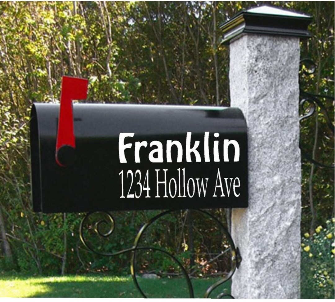 Mailbox Decal Made of Premium Outdoor Vinyl, Mailbox Numbers, Mailbox ...