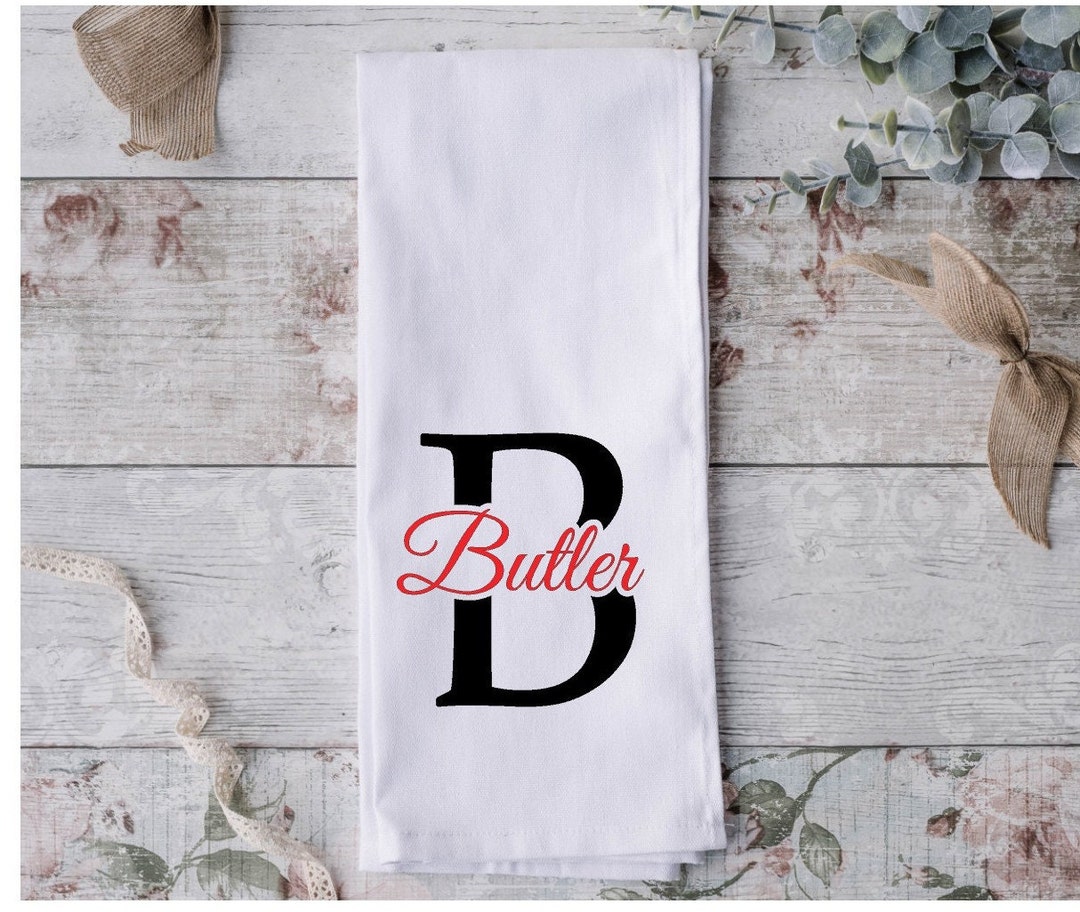 Personalized Kitchen Tea Towel, Monogram Tea Towel, Gifts for Her ...