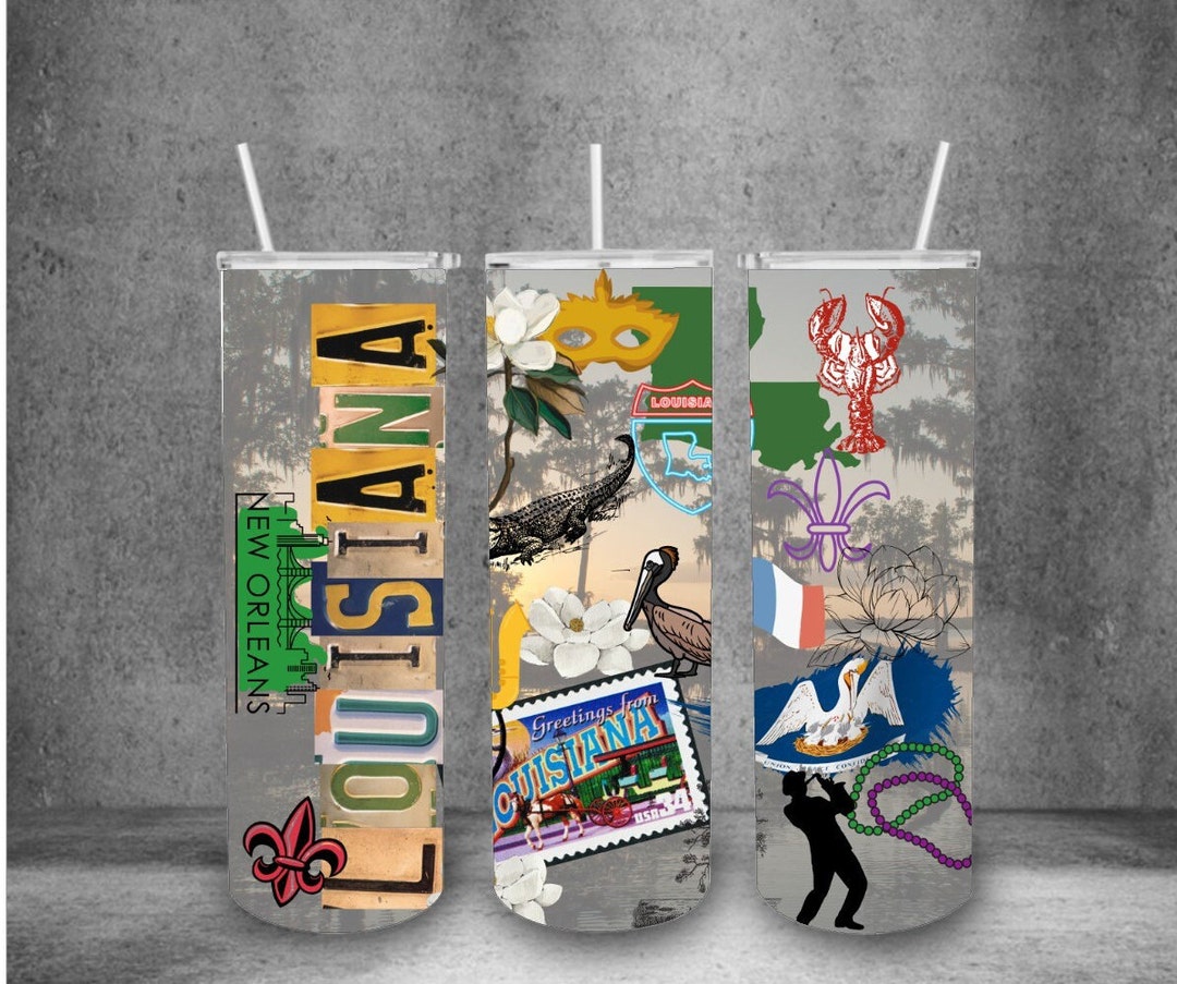 20 or 30oz LOUISIANA Tumbler, Gifts for Her, LOUISIANA Sublimation ...