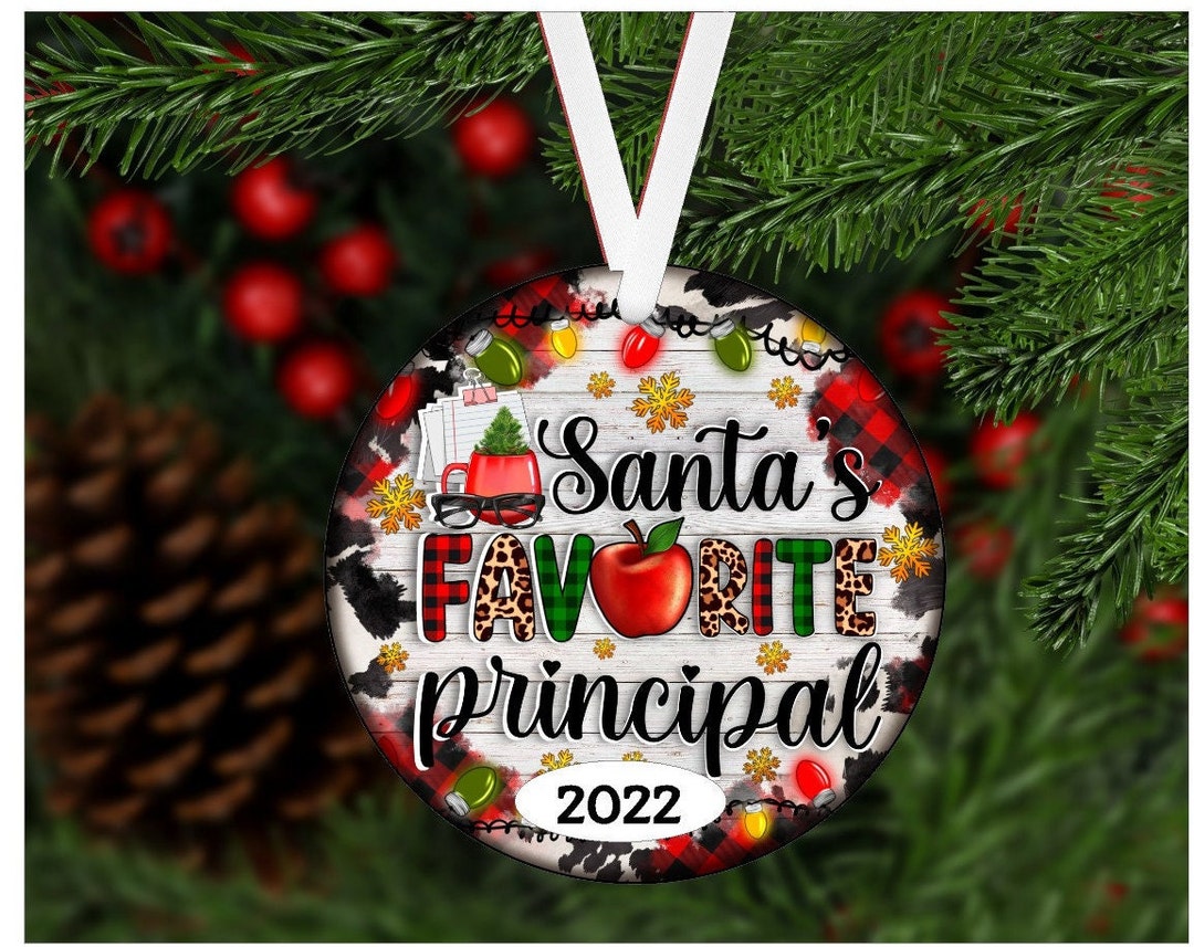 Principal Christmas Ornament, Christmas Ornament, Teacher Christmas ...