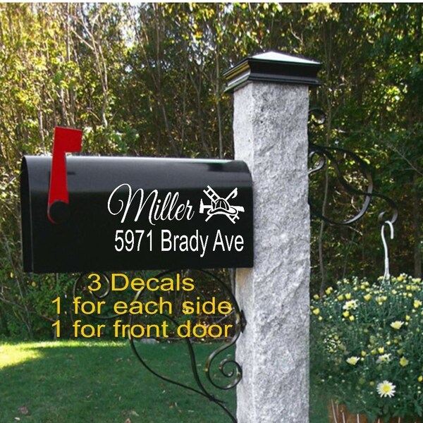 Firefighter Mailbox - Etsy