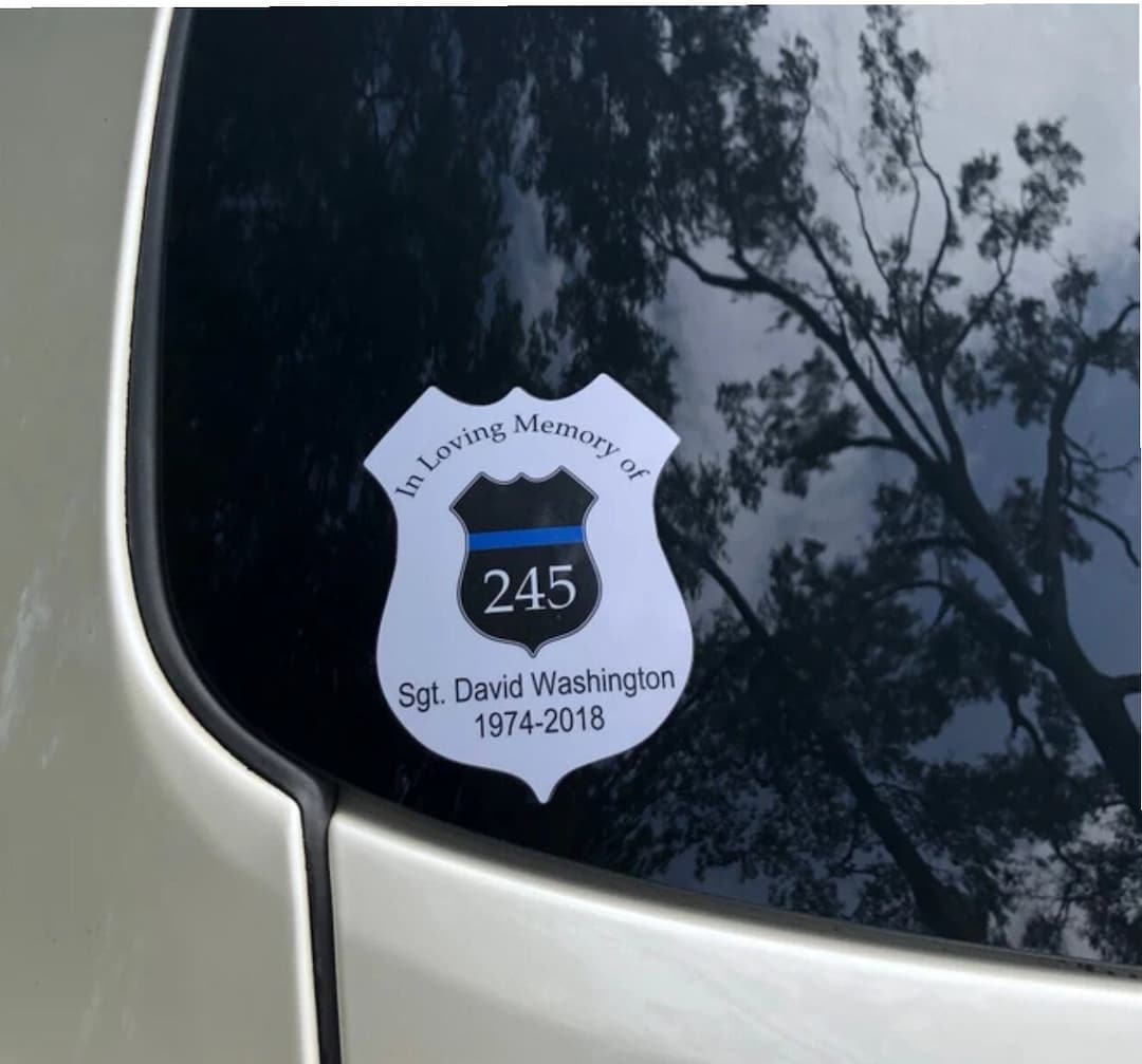 In Loving Memory Car Decal: Police Memorial Remembrance Gift - Etsy