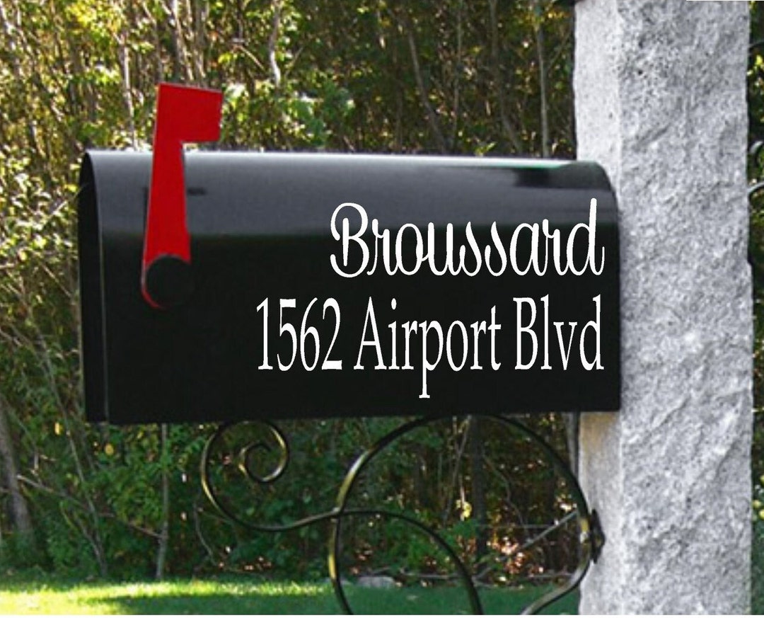 Mailbox Address Decals Made of Premium Outdoor Vinyl, Mailbox Numbers ...