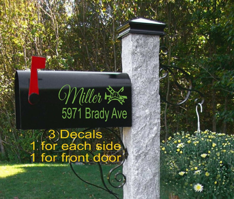 Mailbox Decal Custom Mailbox Personalized Mailbox - Etsy