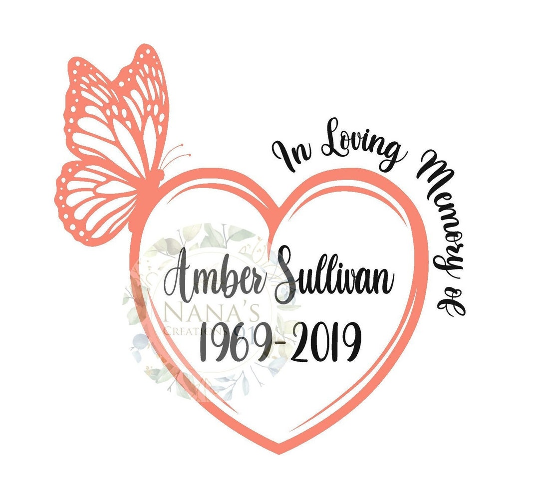 In Loving Memory of Decal, Memorial Decal, Memorial Car Decal, Car ...