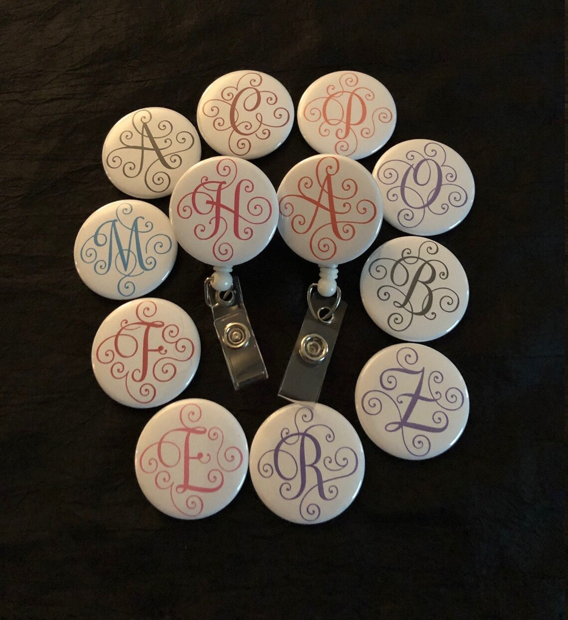 Personalized Retractable Badge Reel Lanyards Badge Holders - Etsy