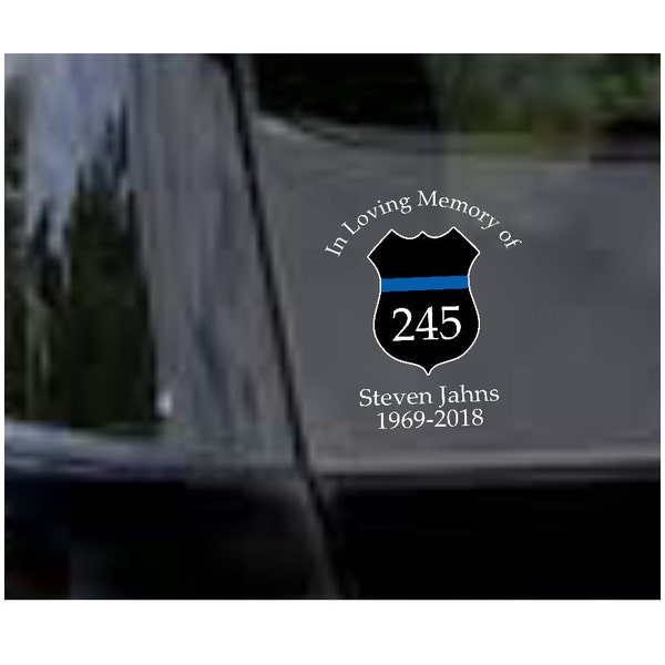 In Loving Memory Car Decal - Etsy