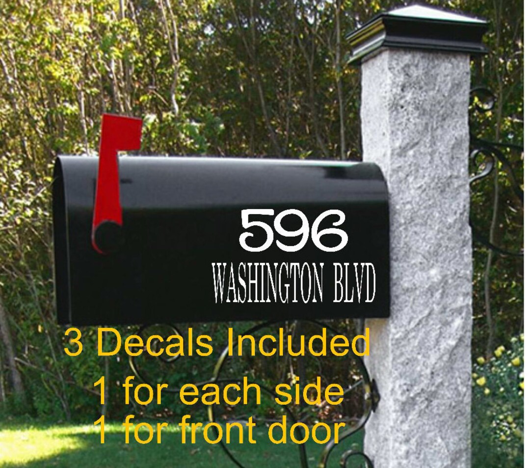 Mailbox Decals, Mailbox Decal, Mailbox Vinyl Decals, Mailbox Makeovers ...