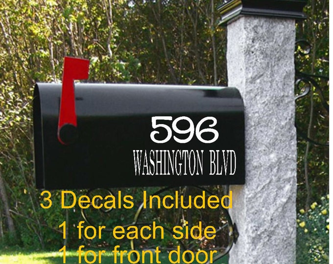 Mail Box Decal Mailbox Decals for Your Home Includes Two 2 Decals - Etsy