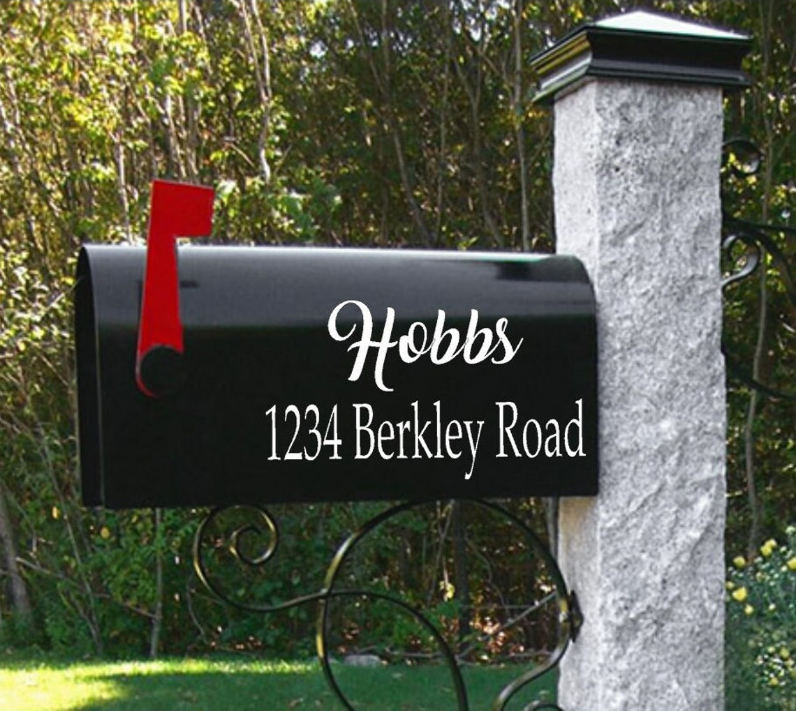 Mailbox Decal Made of Premium Outdoor Vinyl, Mailbox Numbers, Mailbox ...