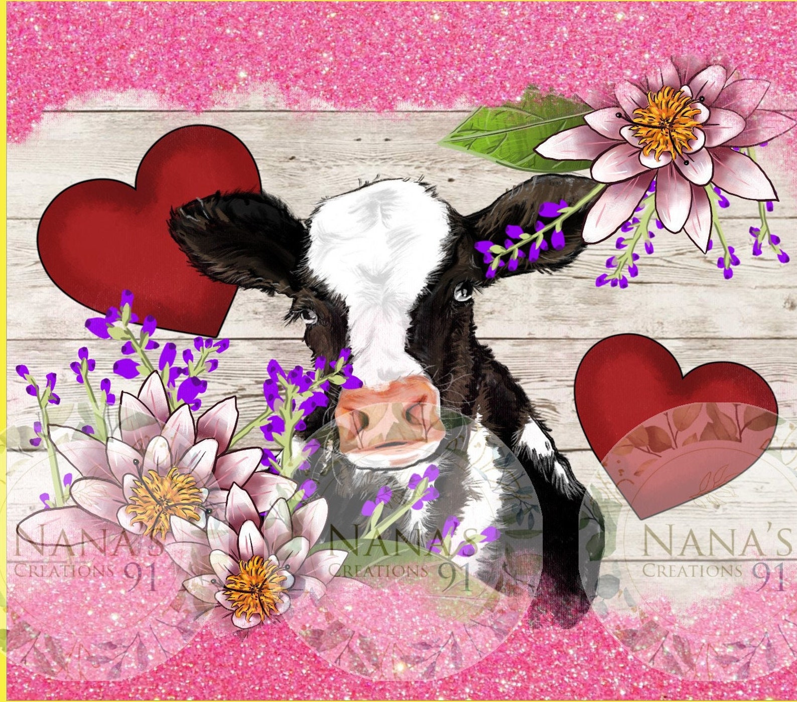 Valentine Tumbler Valentine Cow Hearts Tumbler Love Always - Etsy