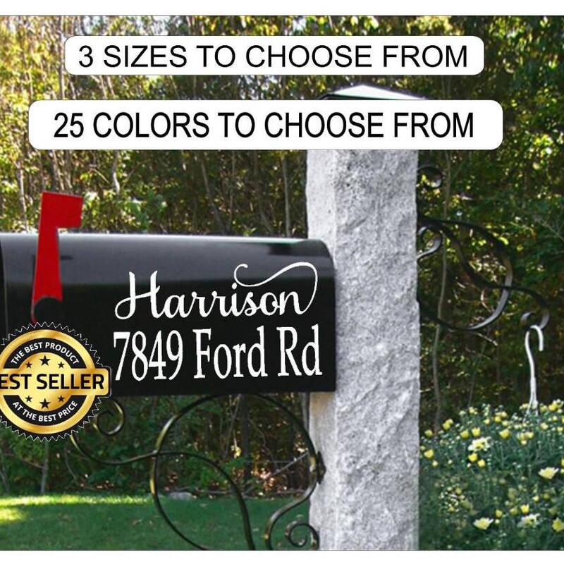 Mailbox Letters and Numbers - Etsy