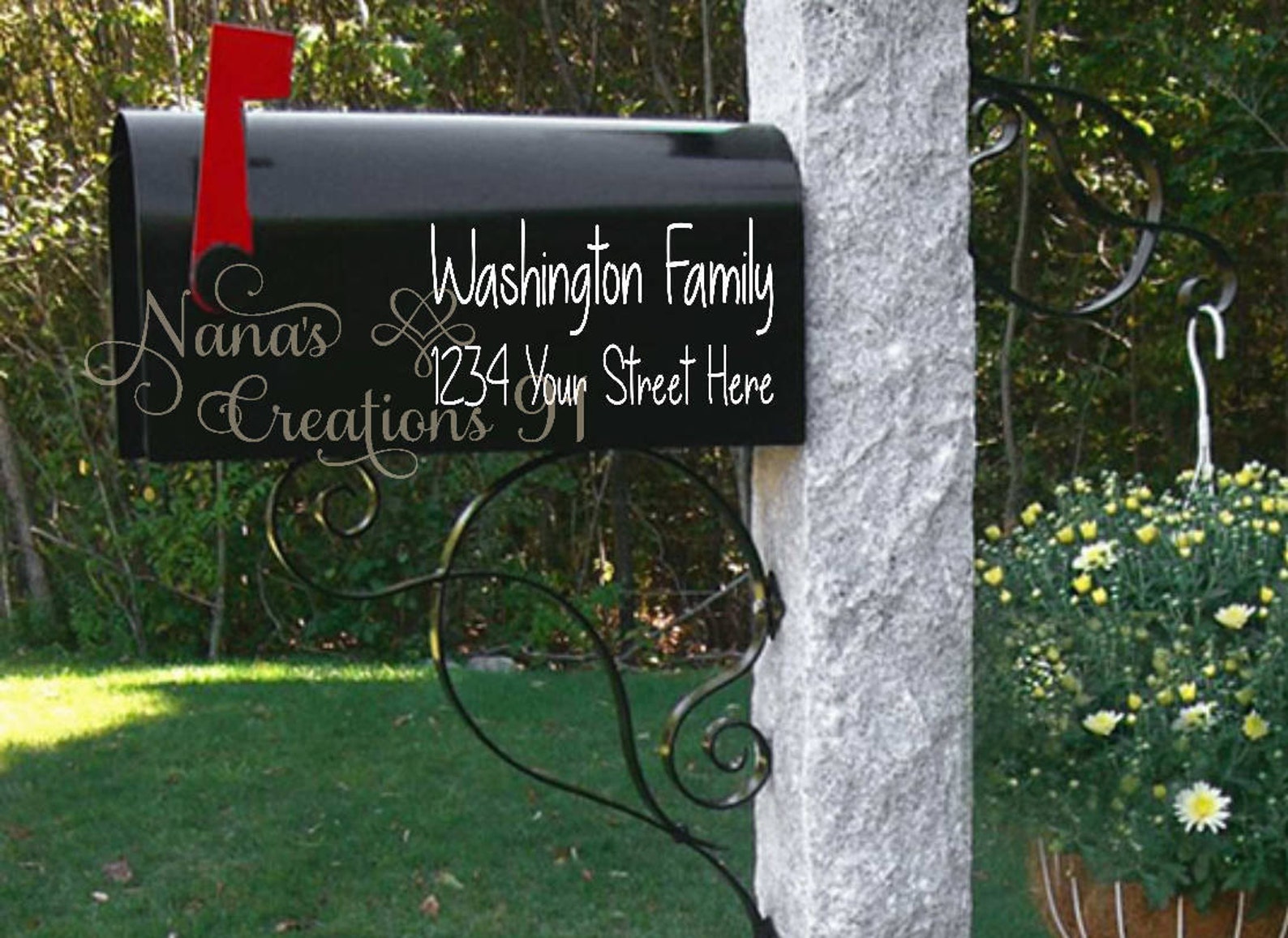 Personalized Mailbox-name Mailbox Decals-street Address - Etsy