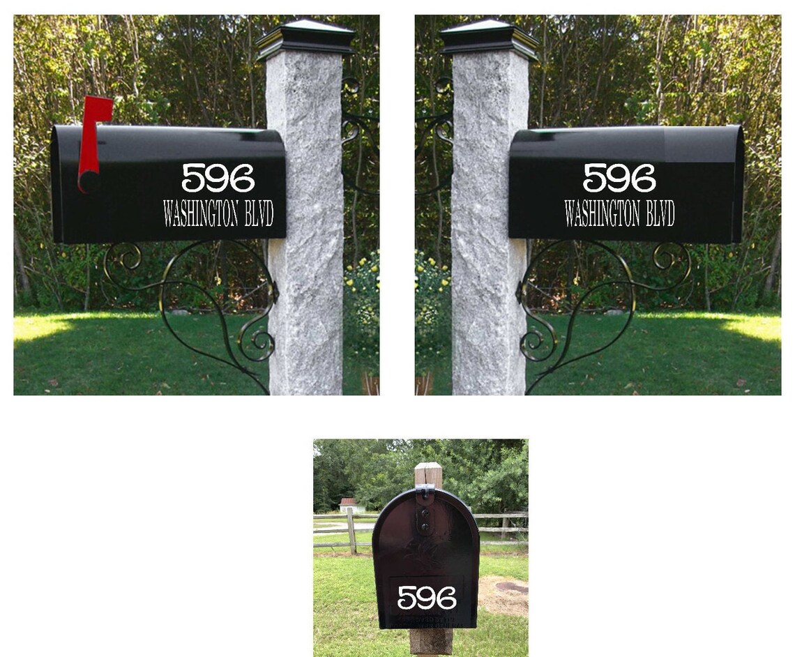 Mailbox Decals Mailbox Decal Mailbox Vinyl Decals Mailbox - Etsy