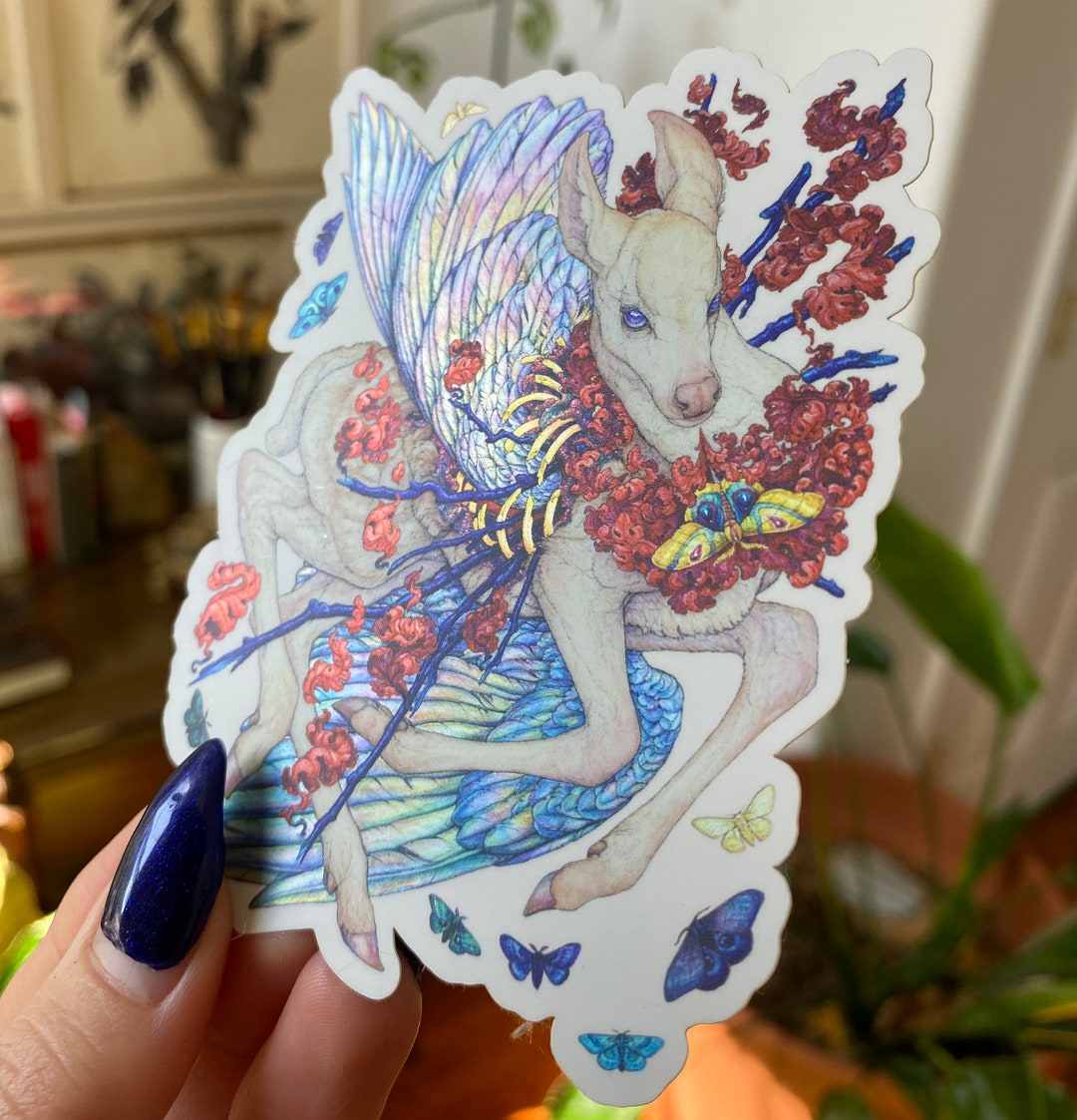 Breathing Fire: Brushed Aluminum Sticker - Etsy