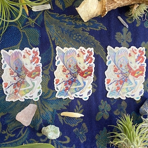 Breathing Fire: Holographic Sticker - Etsy