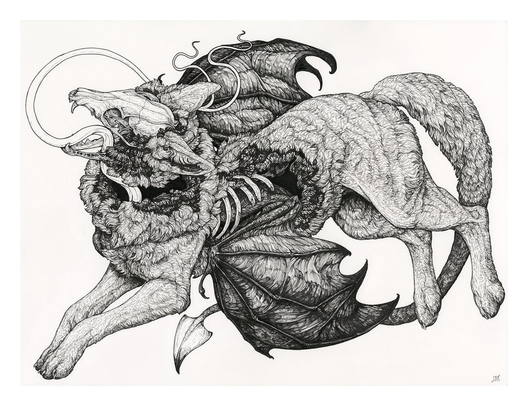 Demon Dog: Limited Edition Print - Etsy