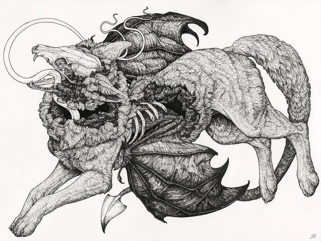 Demon Dog: Original - Etsy