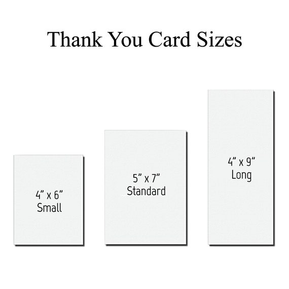 Typical Greeting Card Sizes Standard Size Of A Thank You Card What Does ...