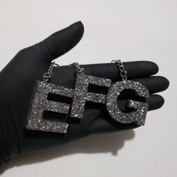 Silver Keychain - Etsy