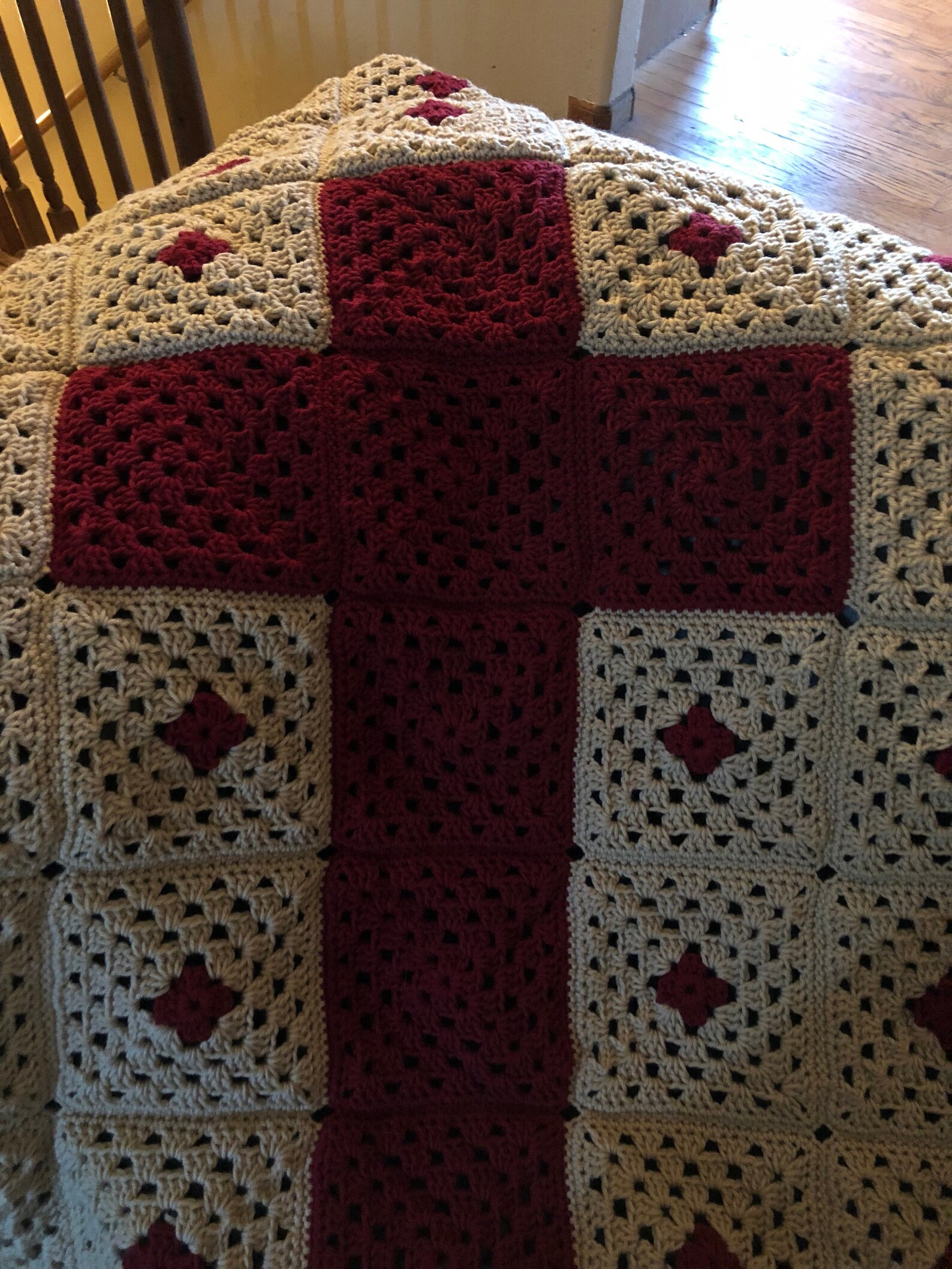 Cross Granny Square Afghan Religious Cross Granny Square | Etsy