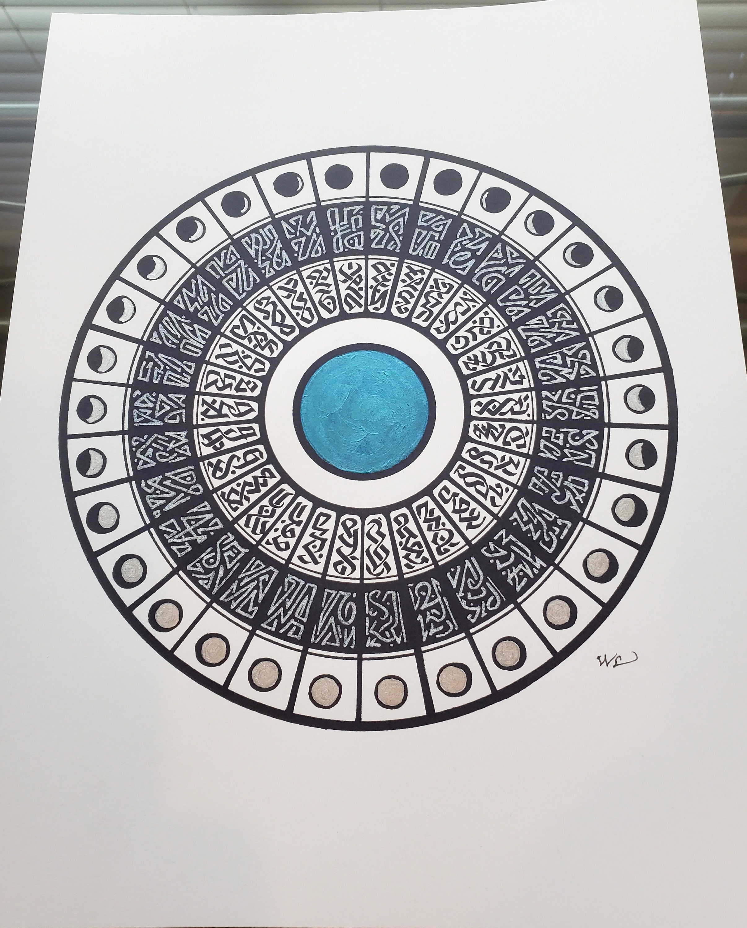 Moon Phases Diagram, Lunar Calendar, Magic Symbols, Magic Circle, UFO ...