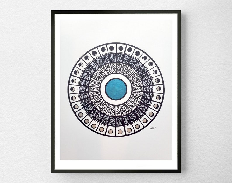 Moon Phases Diagram, Lunar Calendar, Magic Symbols, Magic Circle, UFO ...