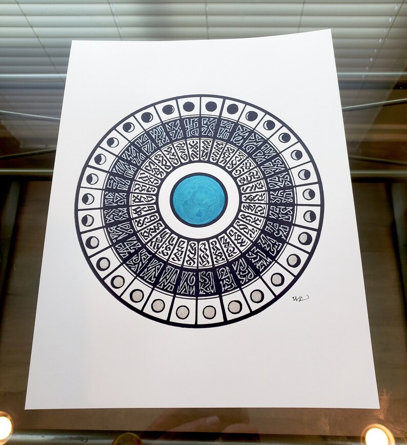 Moon Phases Diagram, Lunar Calendar, Magic Symbols, Magic Circle, UFO ...