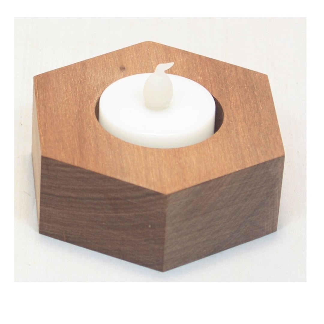 Life is Good With the Handmade Wooden Tea Light Holder. Set the Mood ...