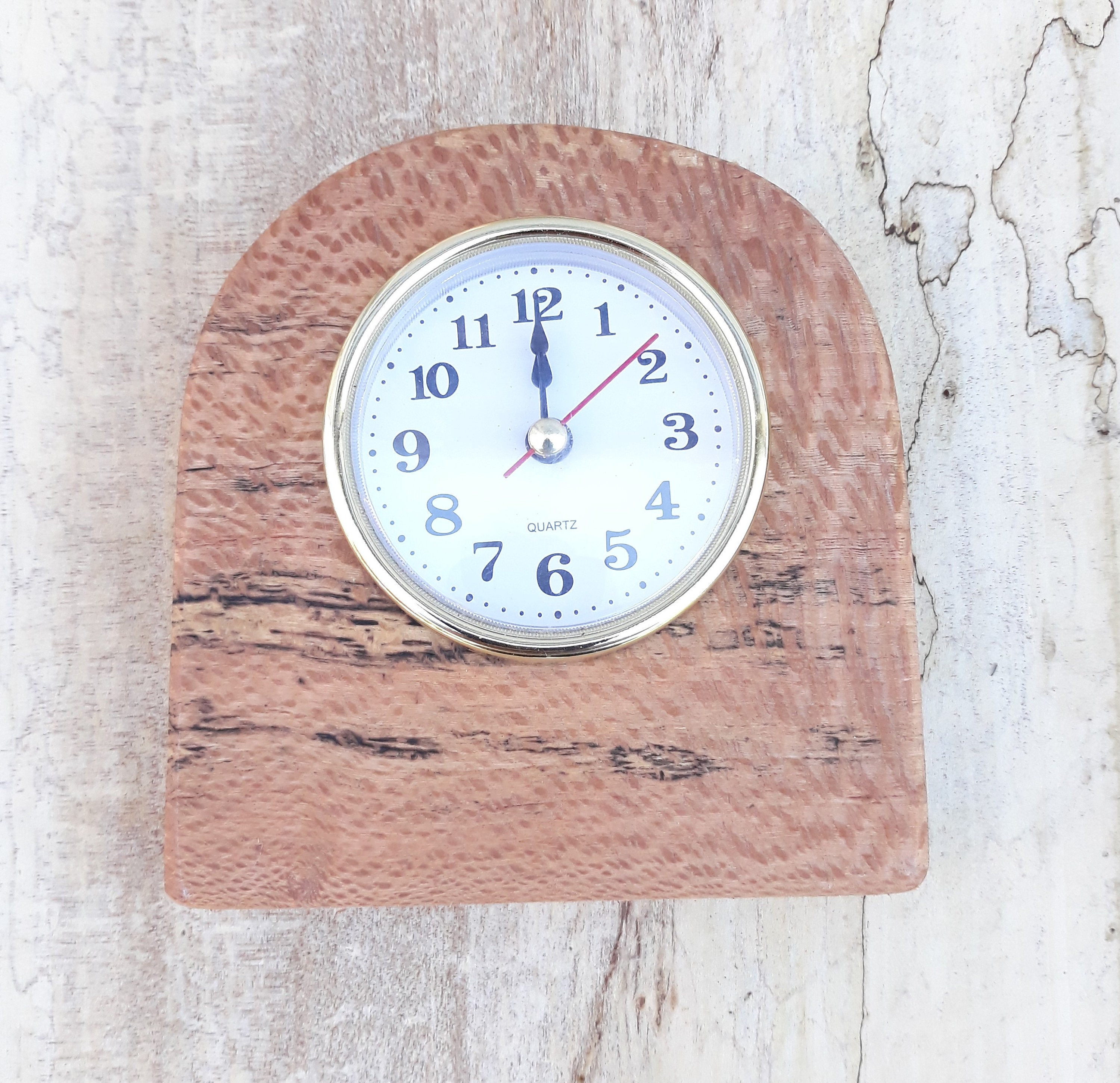 Unique Table Clock Modern Wood Clock Mantle Clock - Etsy