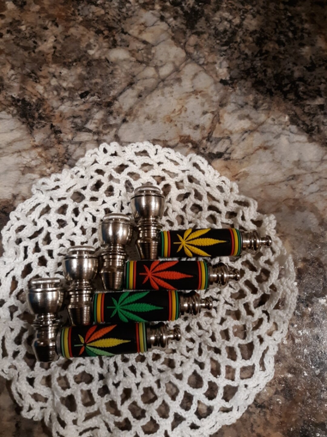 Custom Made Metal Tobacco Smoking Pipe 3 assorted Rasta - Etsy