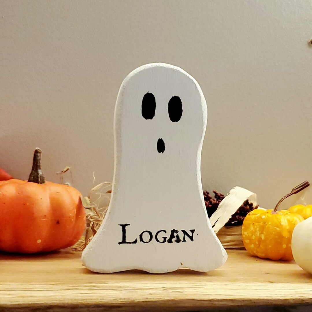 Personalized Rustic Ghost, Rustic Wood Ghost, Personalized Ghost Tier ...
