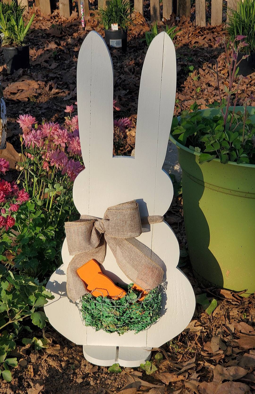 Easter Bunny Yard Art, Outdoor Easter Bunny Decor - Etsy