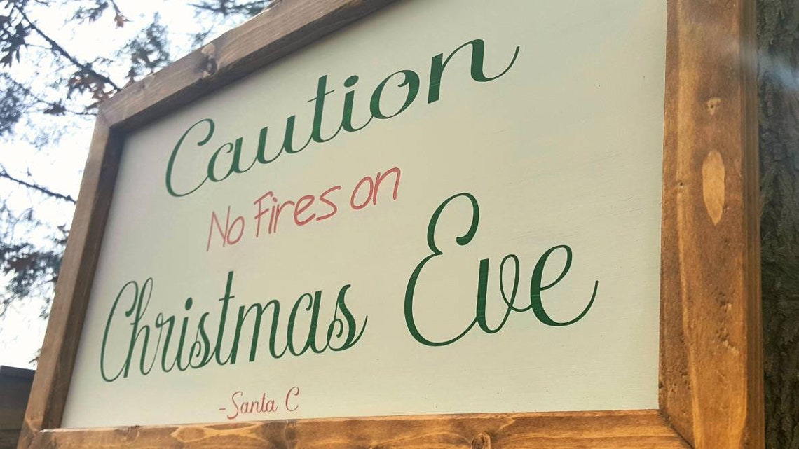 Funny Farmhouse Christmas Sign Funny Christmas Sign Santa | Etsy