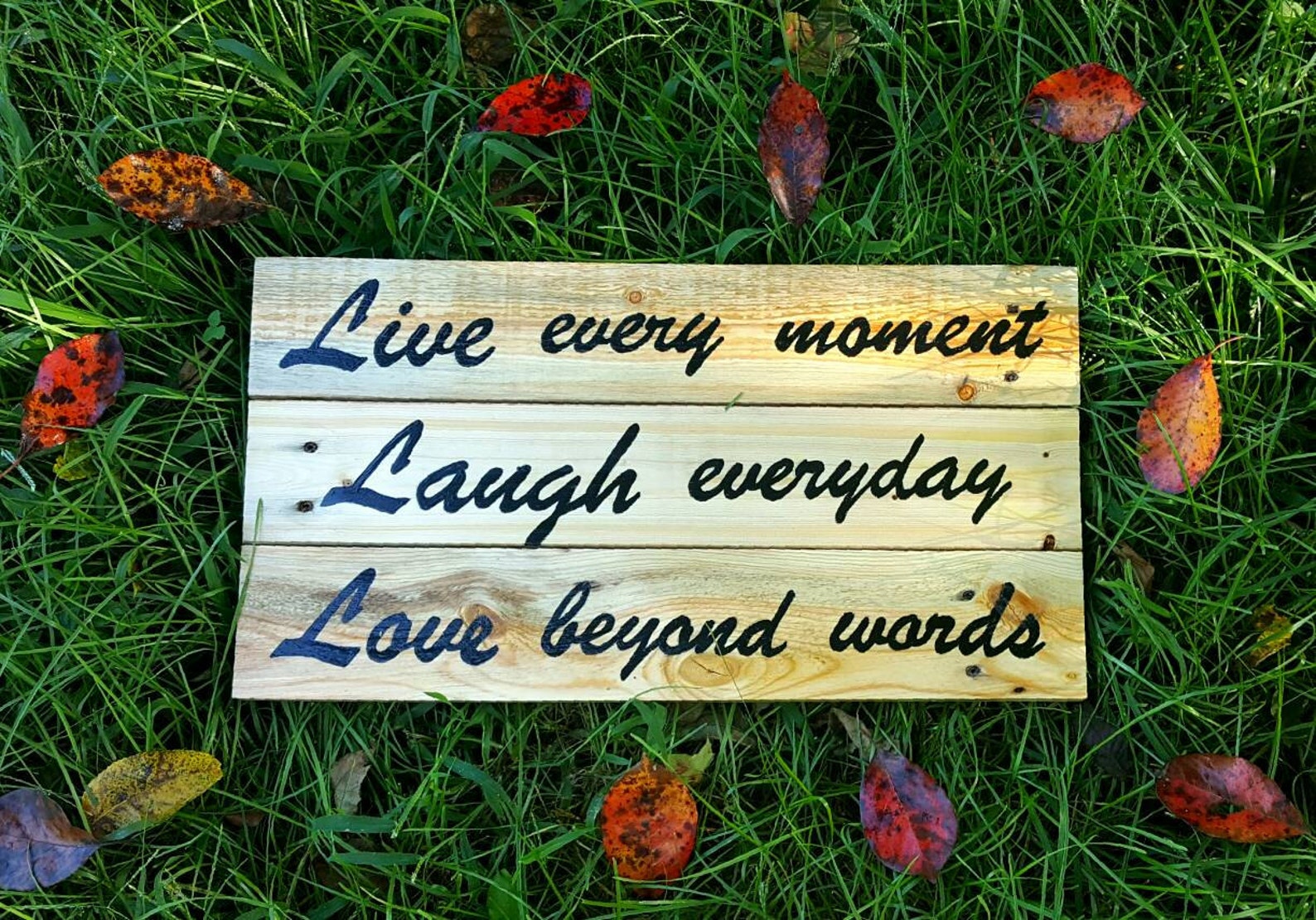 Live Laugh Love Sign, Hand Painted Pallet Sign, Live Laugh Love Decor ...