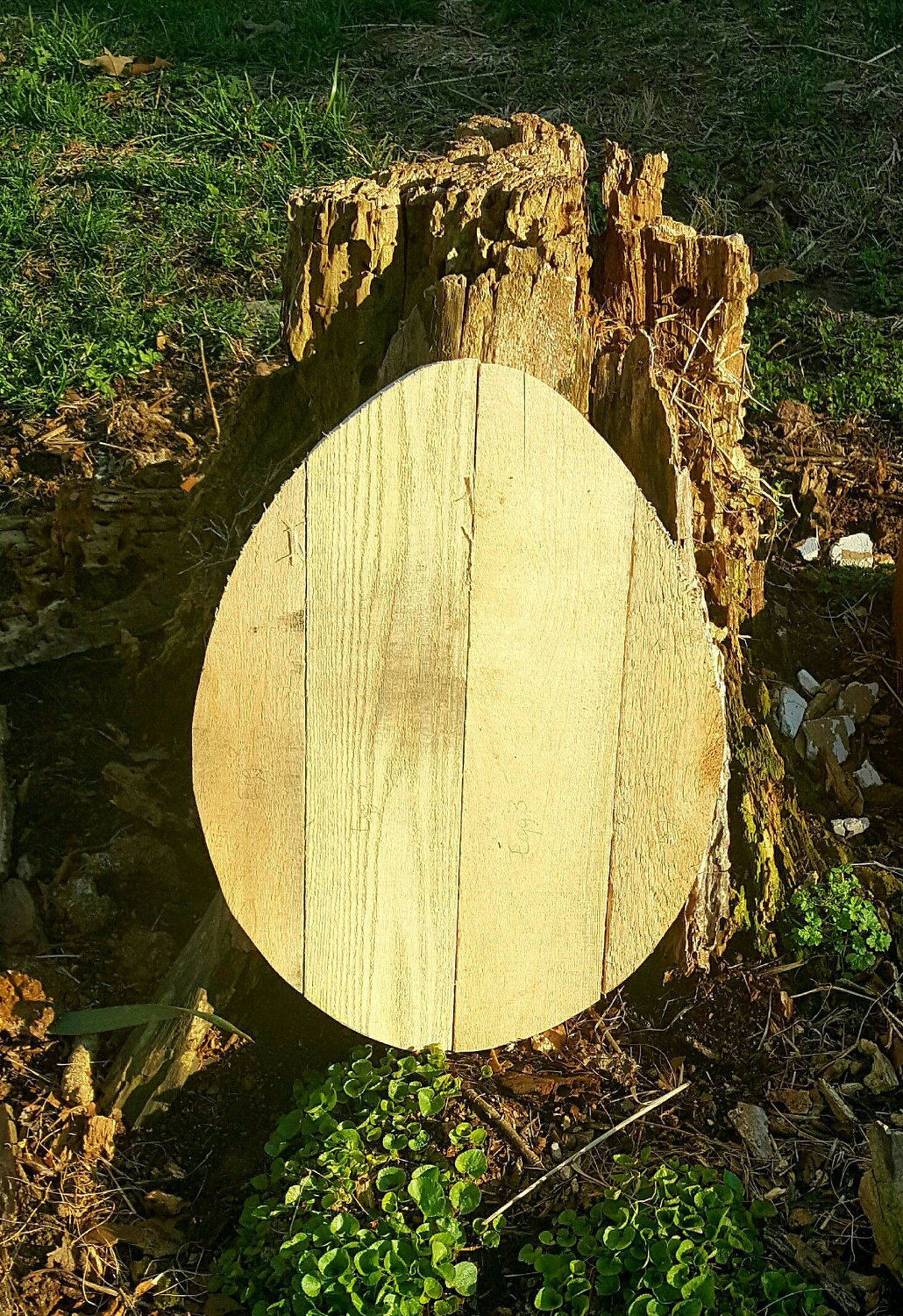Easter Decorations, Easter Egg Decor, One Wood Easter Egg, Outdoor ...