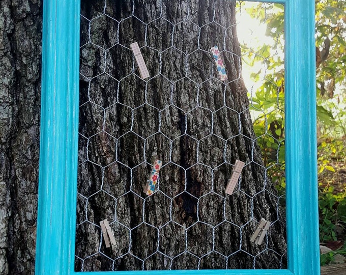 Chicken Wire Frame Medium - Chicken Wire Picture Frame - Rustic Picture ...
