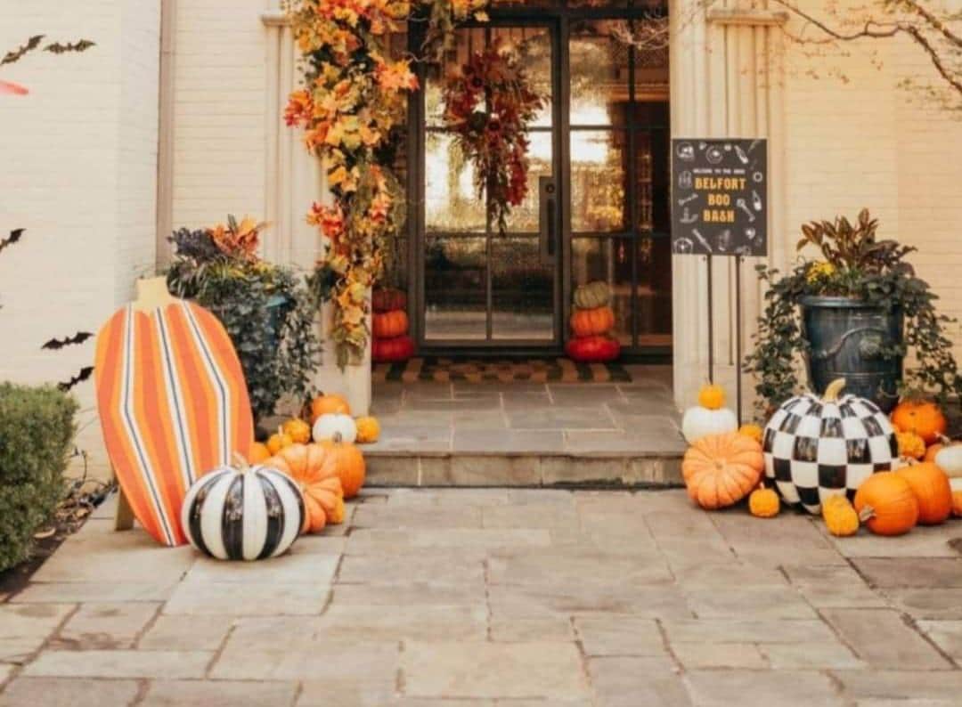 Giant 3 Foot Wood Pumpkins, Large Halloween Yard Decor, Halloween Yard ...