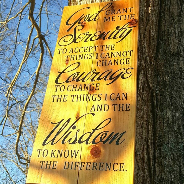 Serenity Sign - Etsy