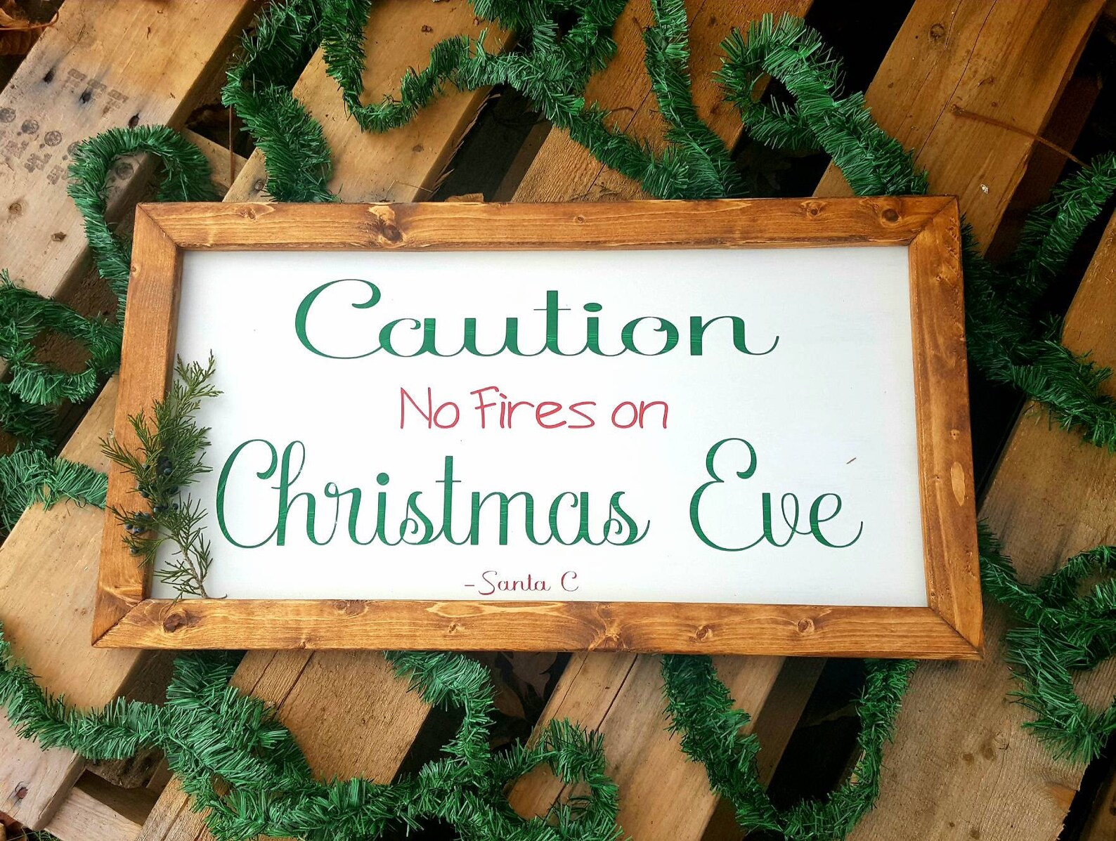 Funny Farmhouse Christmas Sign Funny Christmas Sign Santa - Etsy