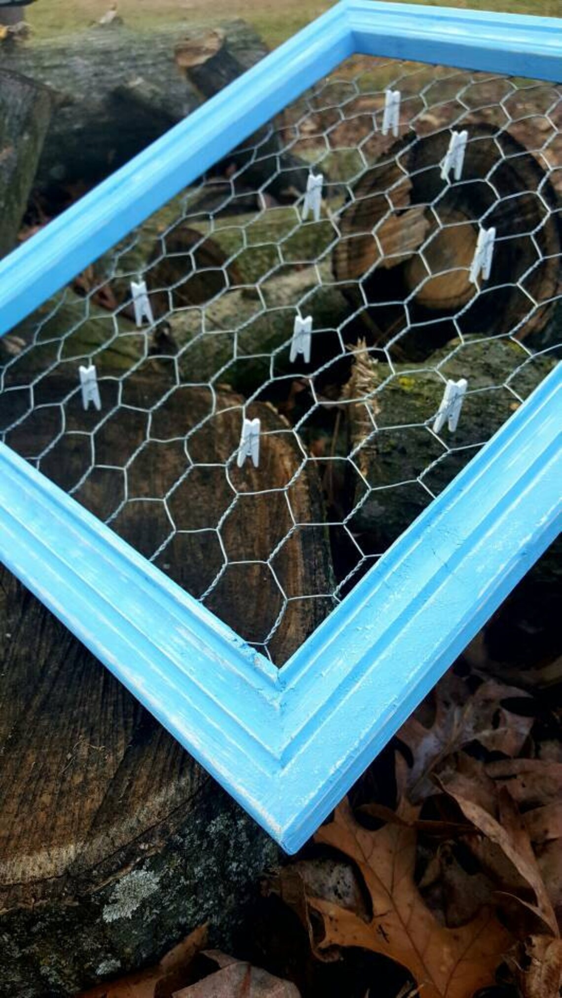 Chicken Wire Frame Handmade Frame Distressed Chicken Wire | Etsy