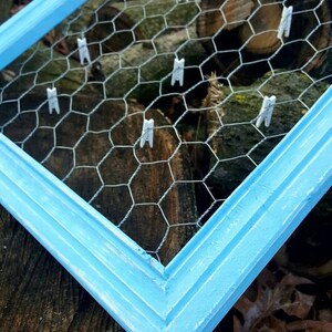 Chicken Wire Frame, Handmade Frame, Distressed Chicken Wire Frame ...