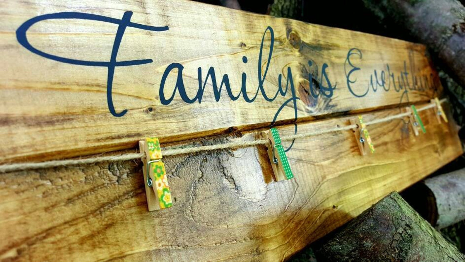 Clothes Pin Photo Collage Picture Collage Family is - Etsy
